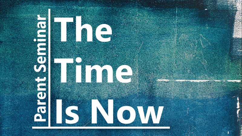 The Time is Now | Cherry Creek Presbyterian Church