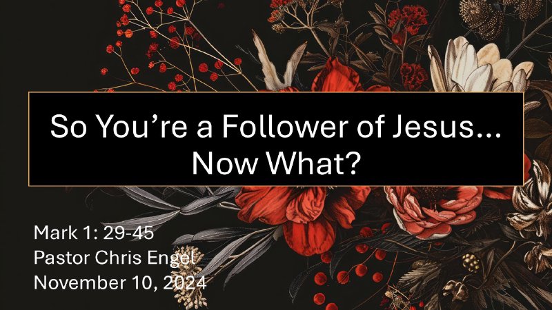 So You're a Follower of Jesus... Now What? | Bible Fellowship Church - CA