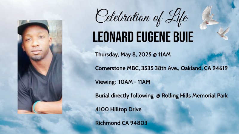 Celebration of Life: Bro. Leonard Eugene Buie | Cornerstone Oakland
