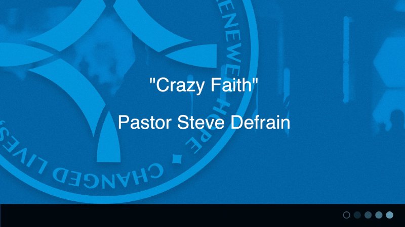 "Crazy Faith" | mstar church