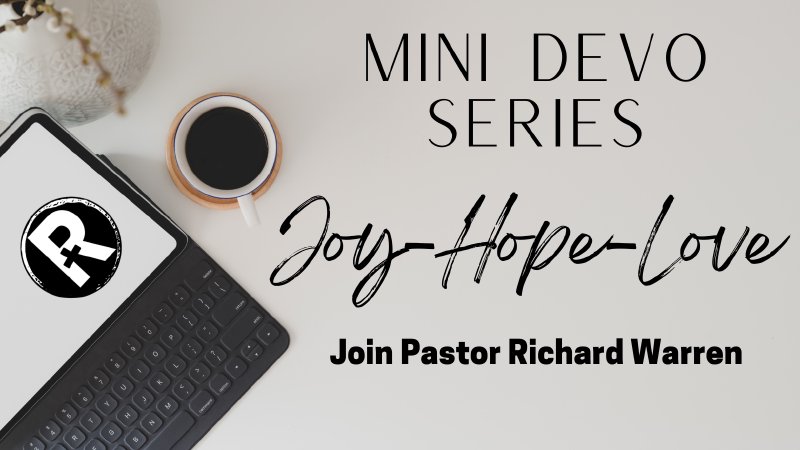 Joy-Hope-Love Devo Series | Restoration Ministries