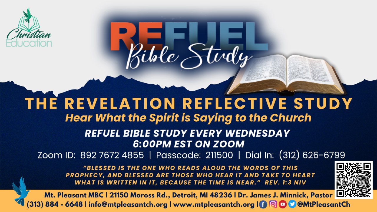 Refuel: The Revelation Reflective Study - Mt. Pleasant Missionary ...