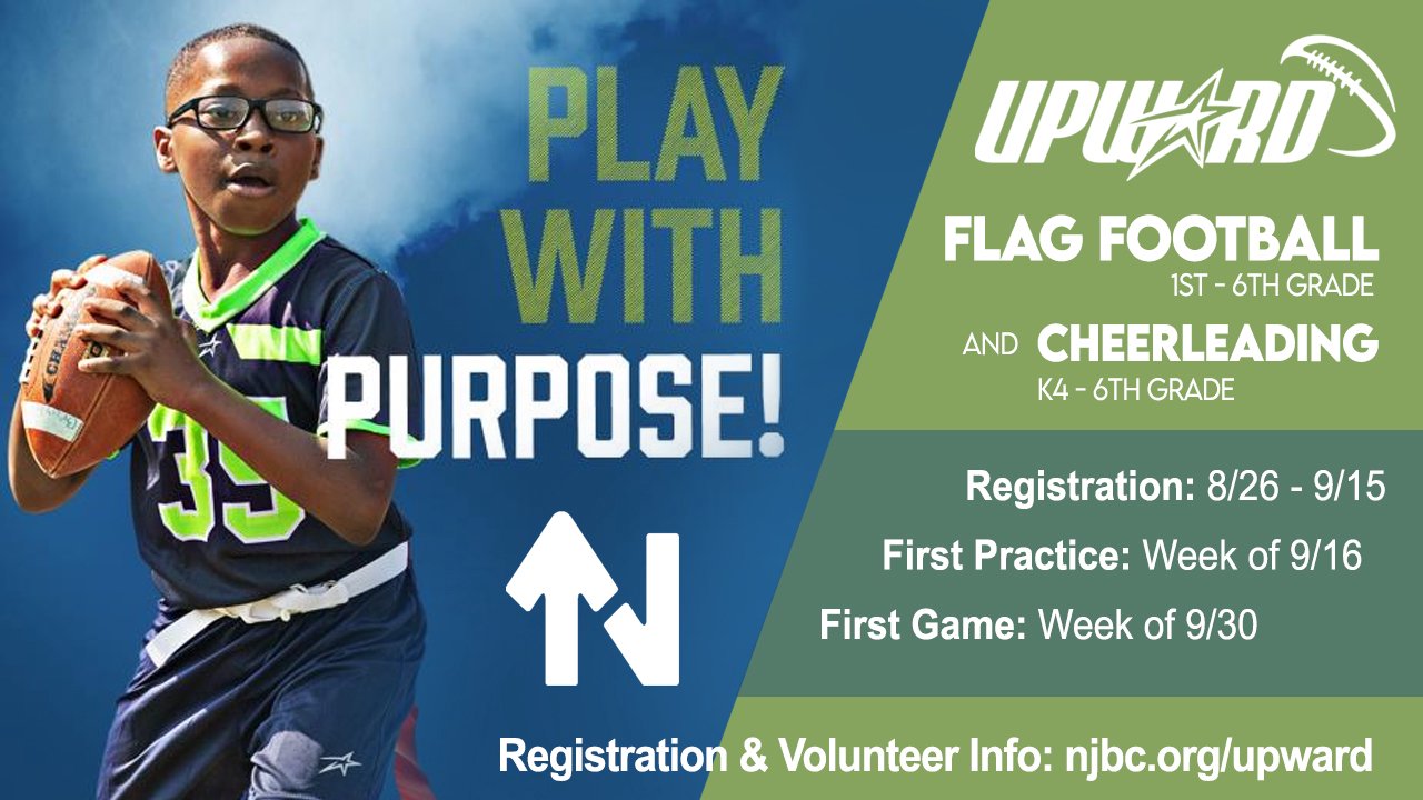 Upward Flag Football Logo Upward Basketball And Cheerleading — Fort