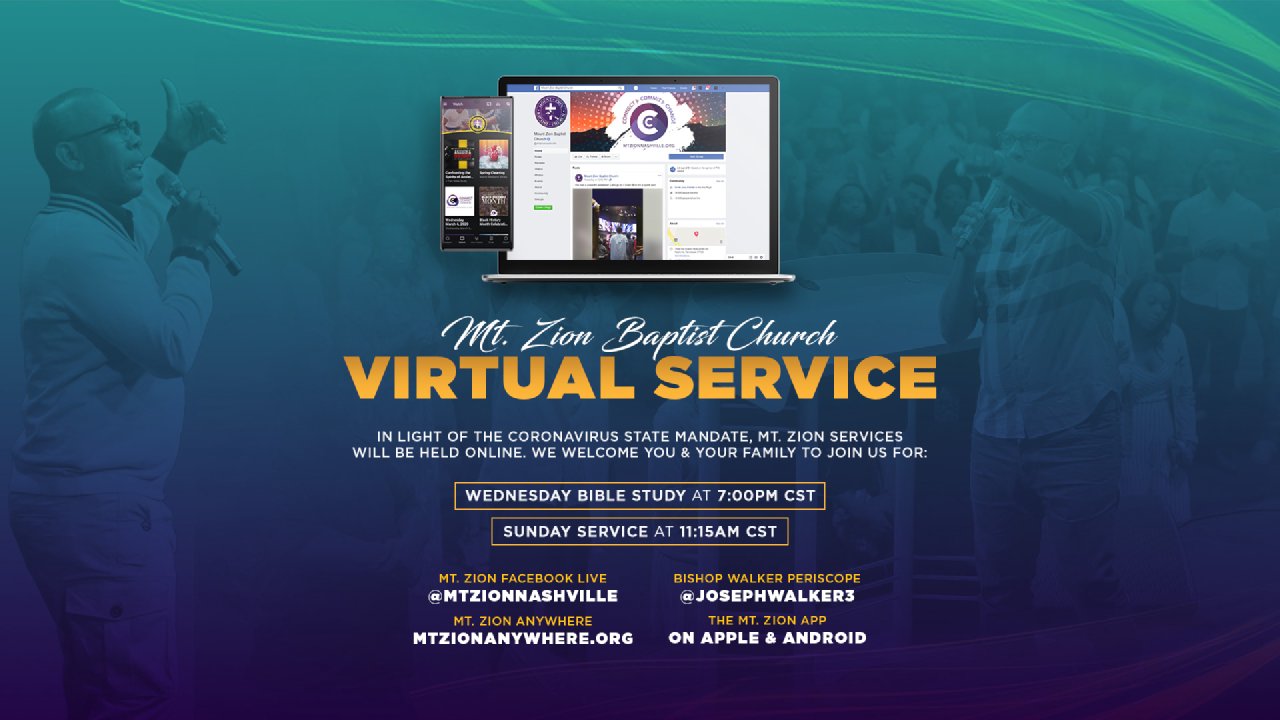 Virtual Live Stream - Mt. Zion Baptist Church