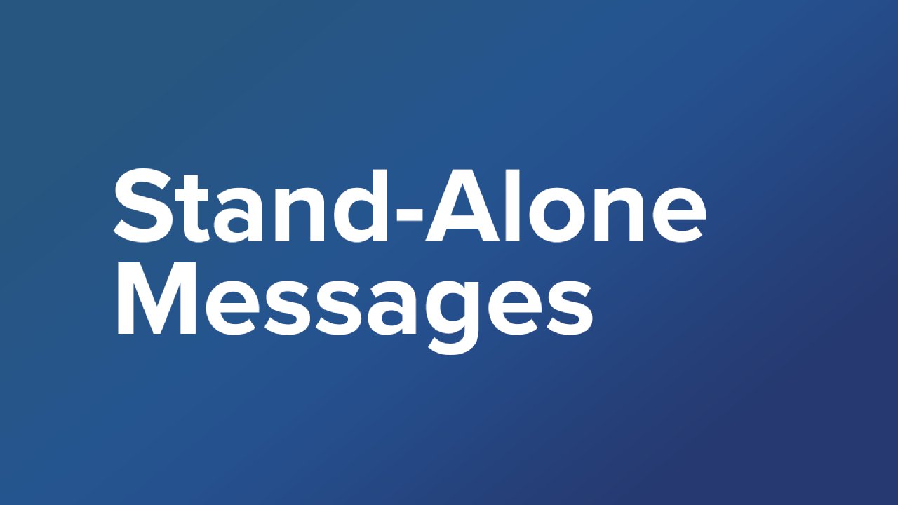 Stand Alone Messages - Providence Church App