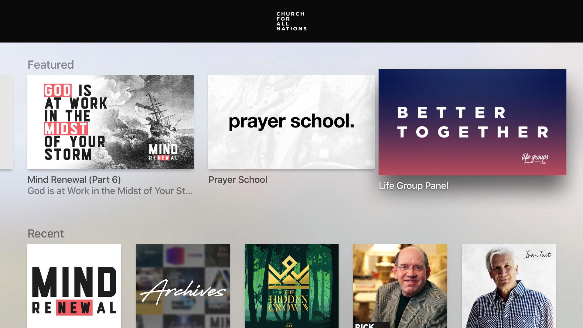 App - Church For All Nations App