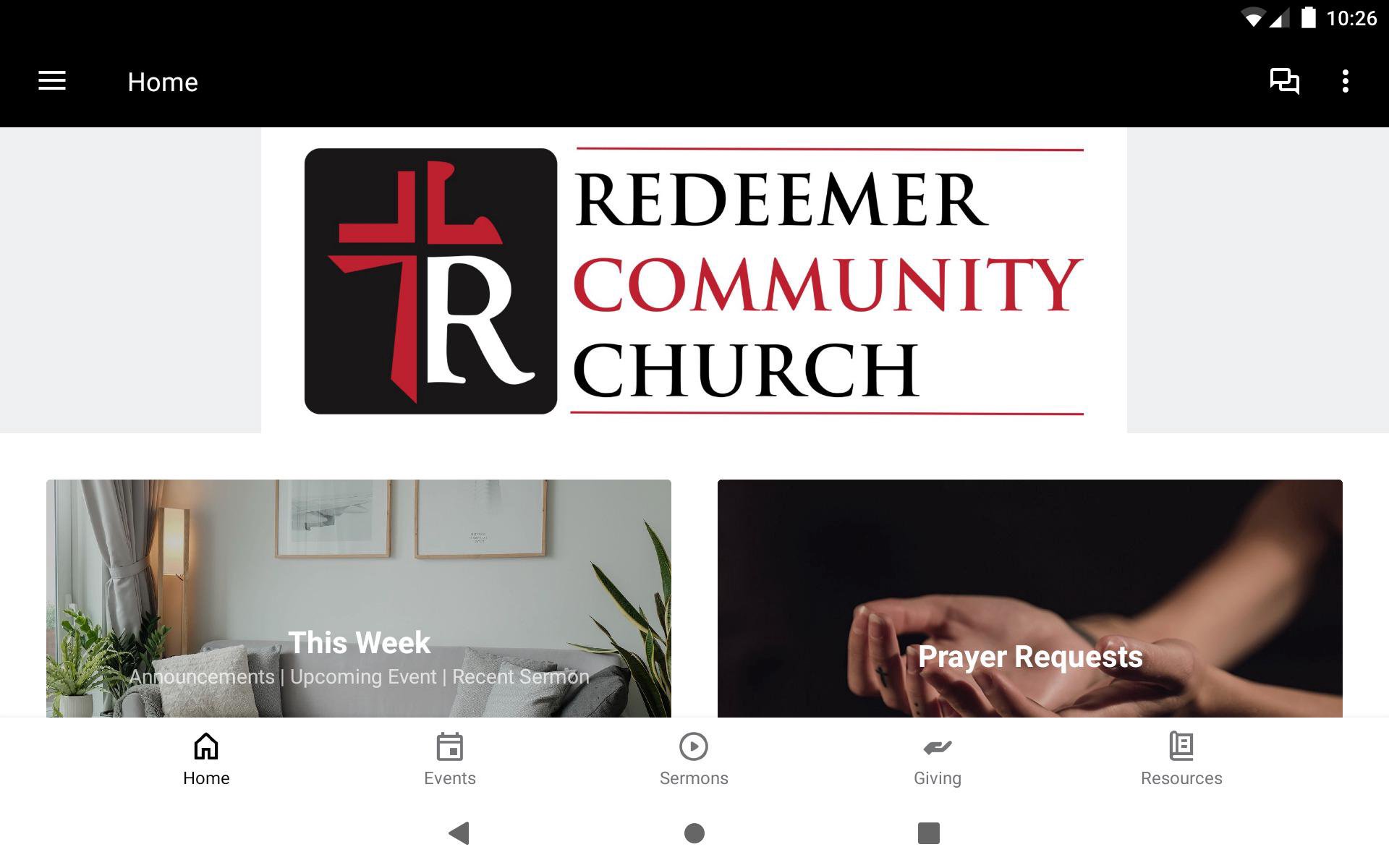 App - Redeemer Community Church