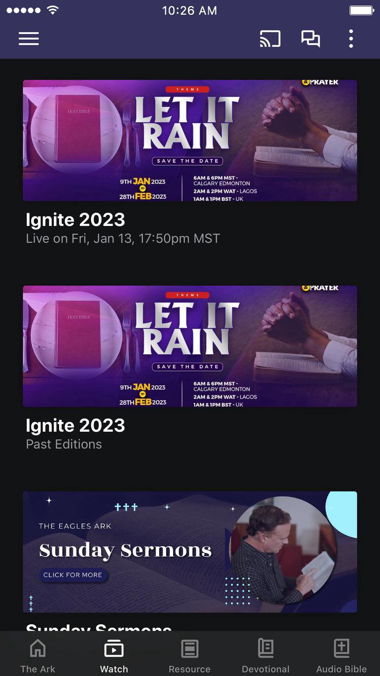 App - RCCG The Eagles Ark