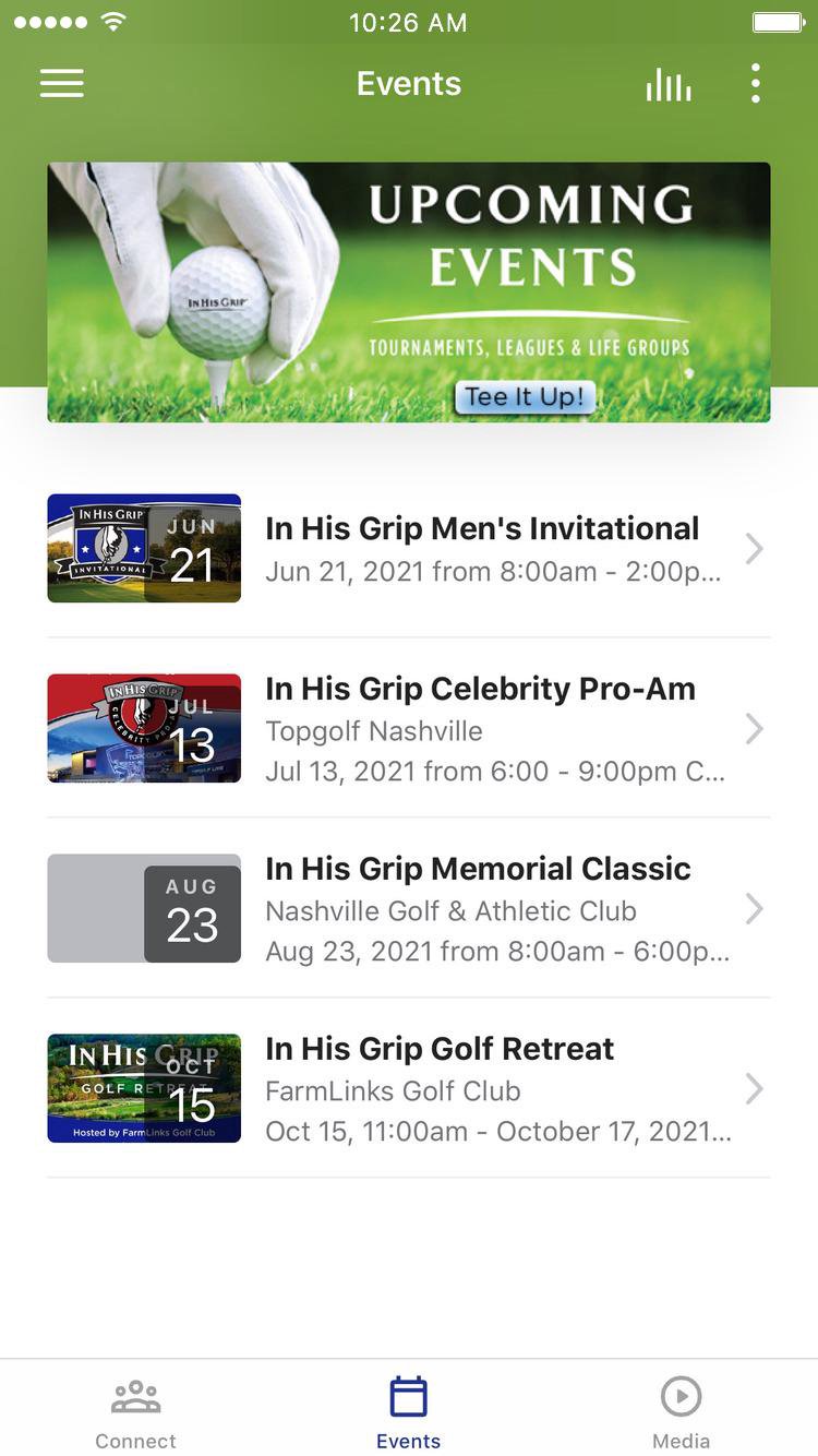 App - In His Grip Golf
