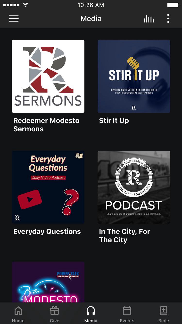 App - Redeemer Modesto