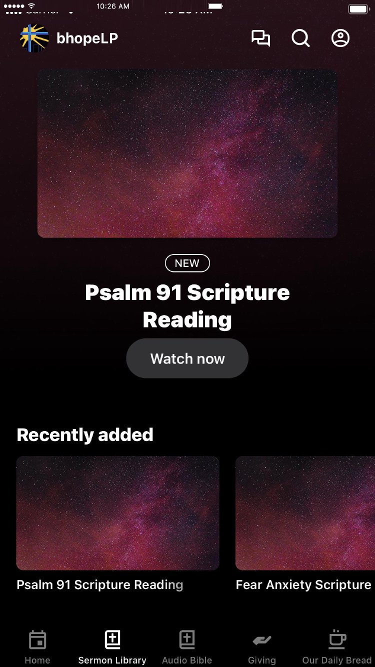 App - Blessed Hope Christian Church