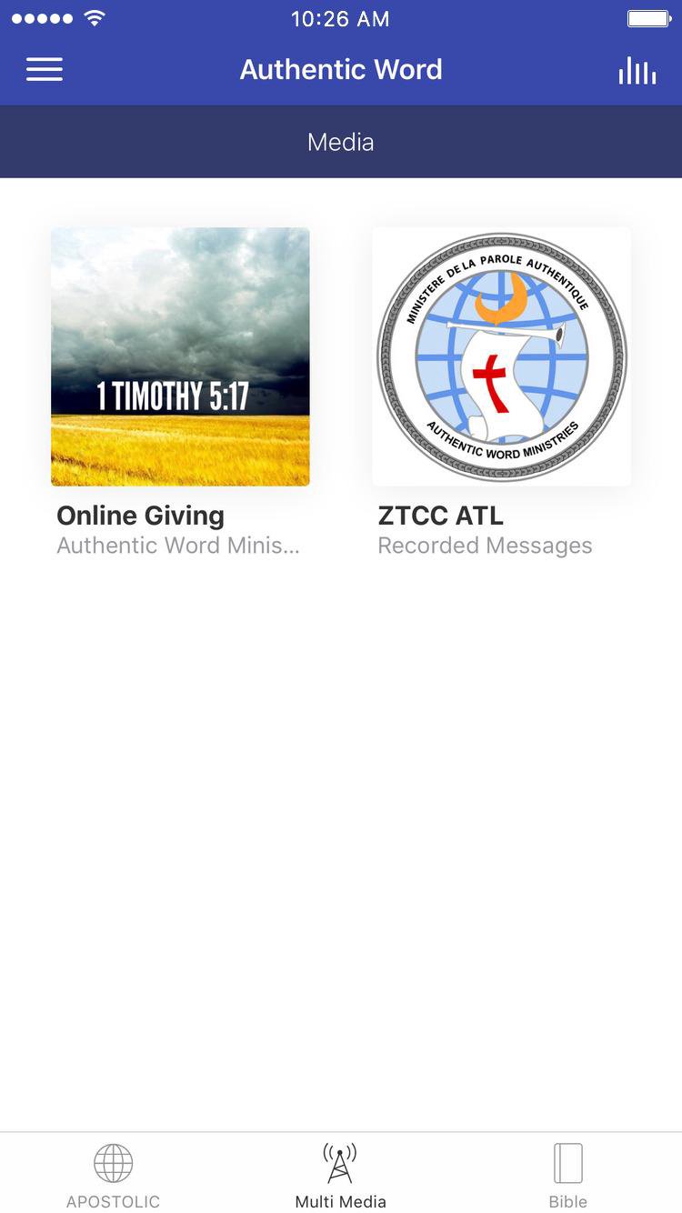 Authentic App - Authentic Word Ministries