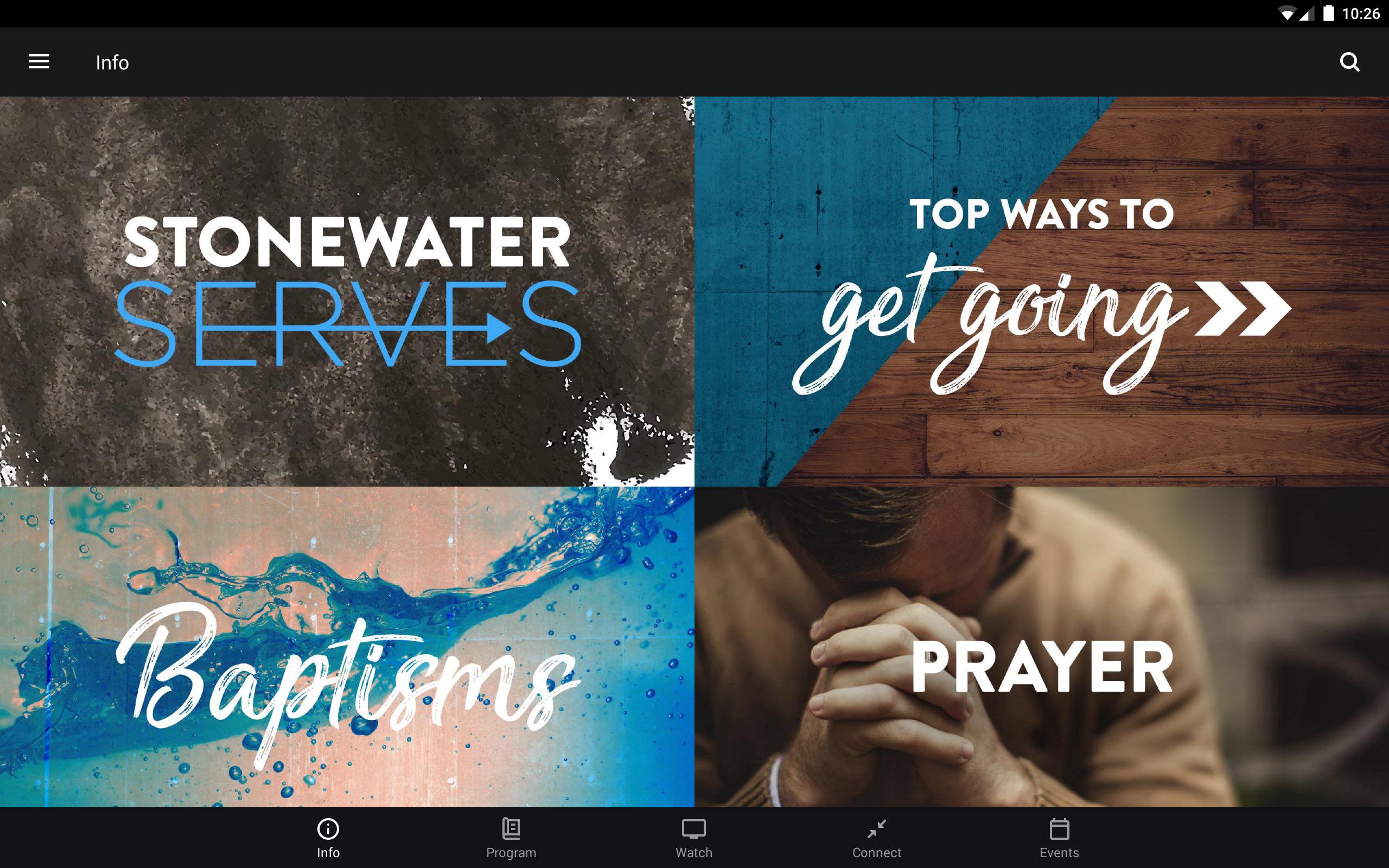 App - StoneWater Church