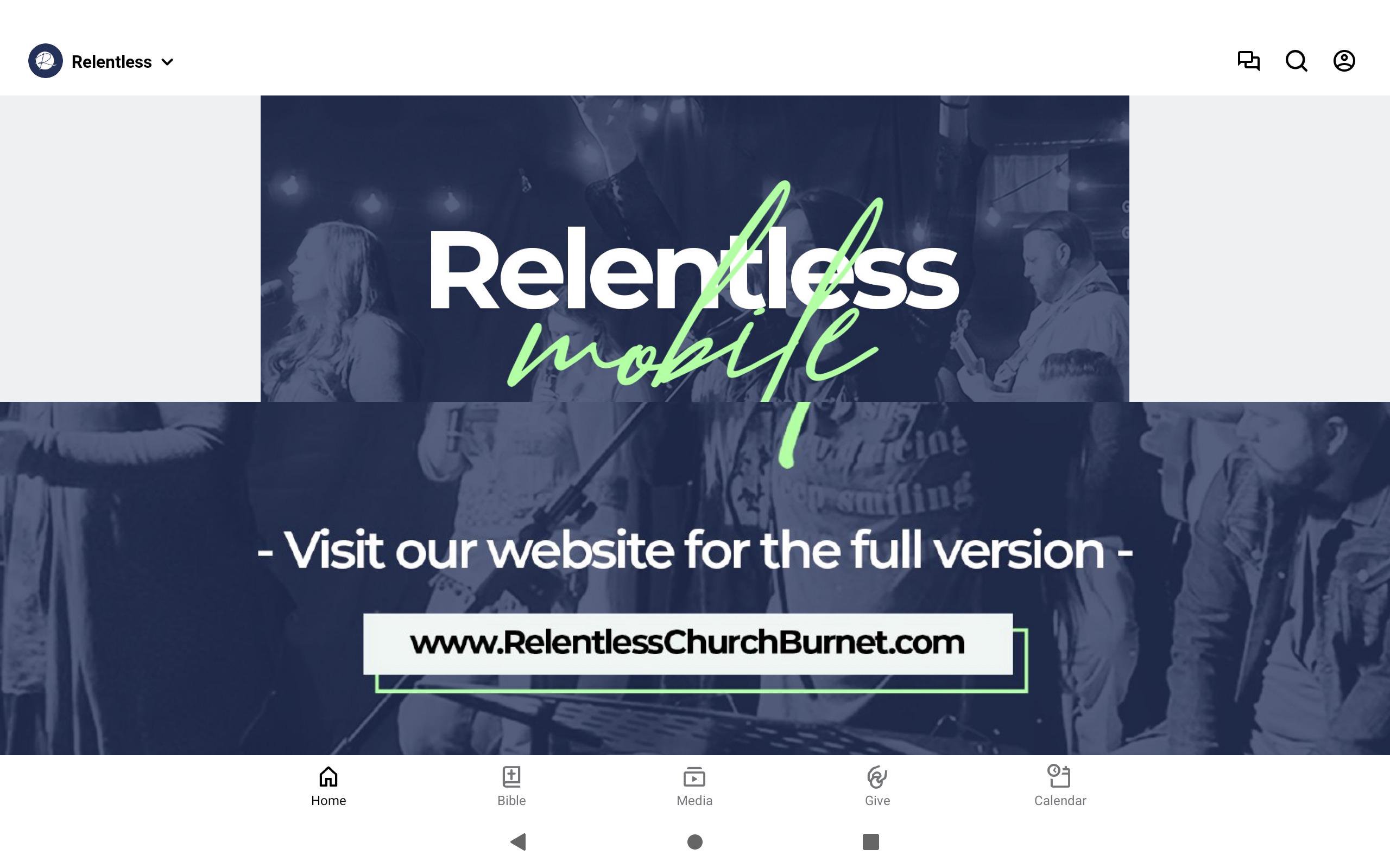 App - Relentless Church - Burnet, TX