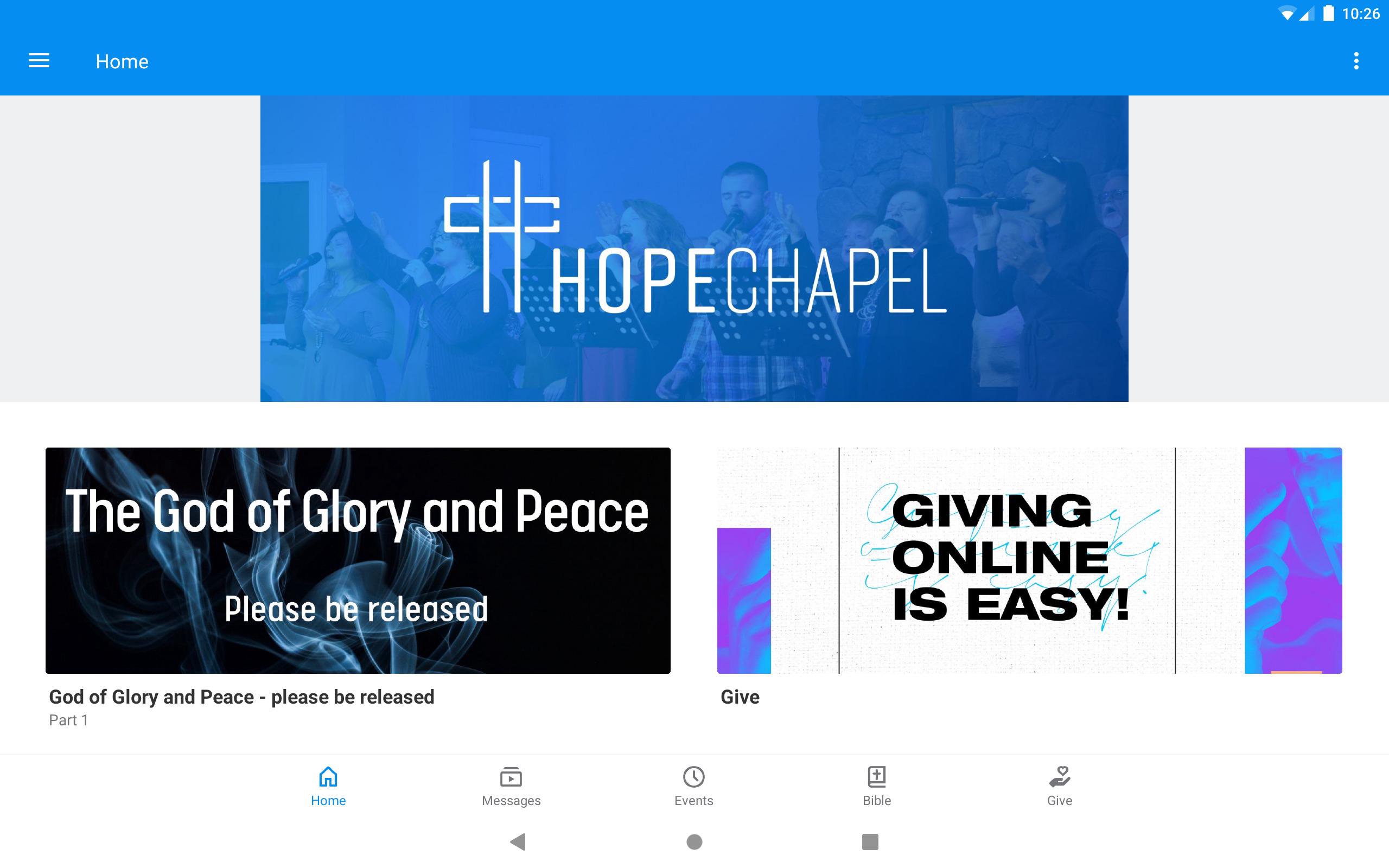 App - Hope Chapel