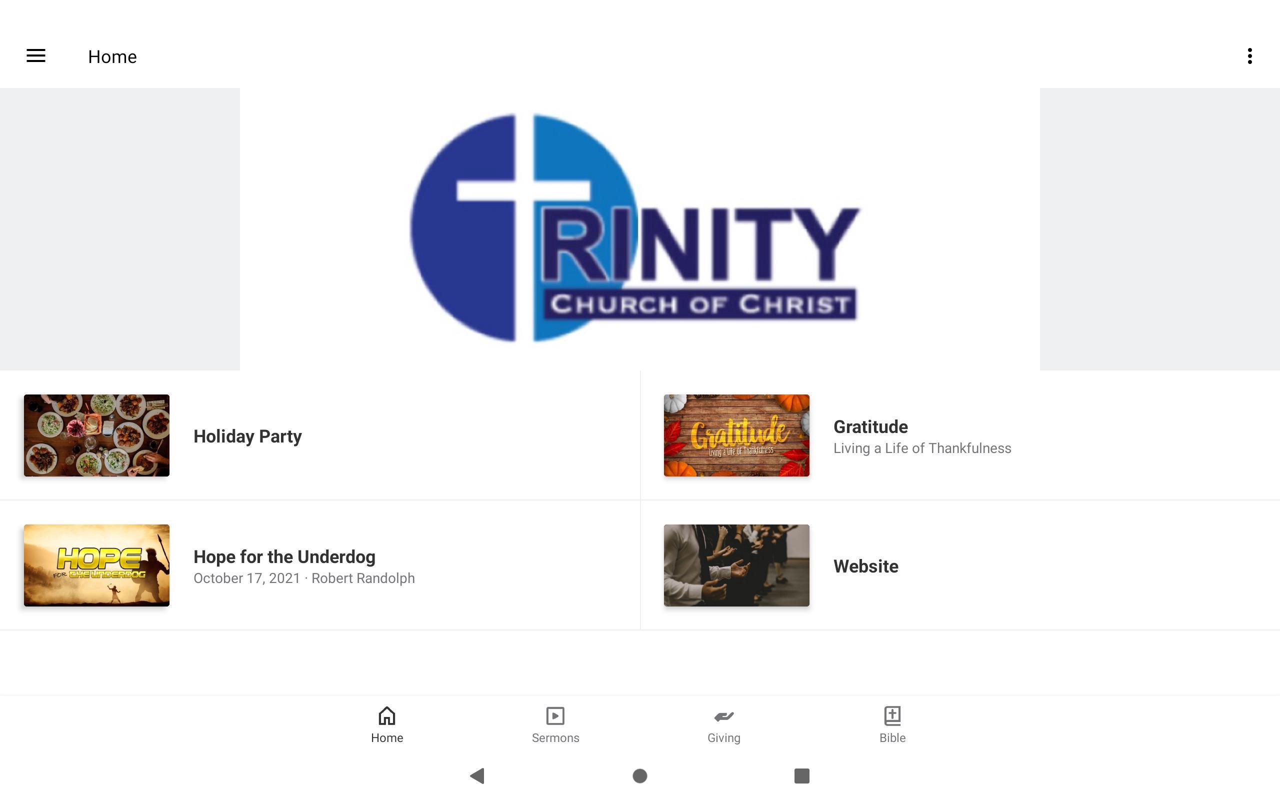 App - Trinity Church of Christ
