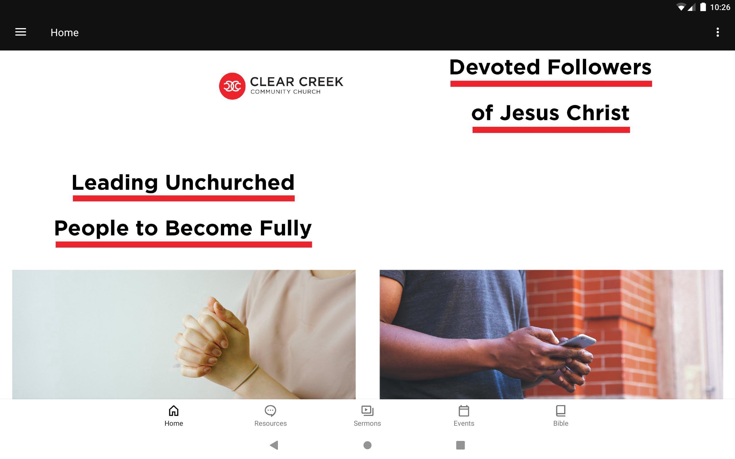 App - Clear Creek Community Church