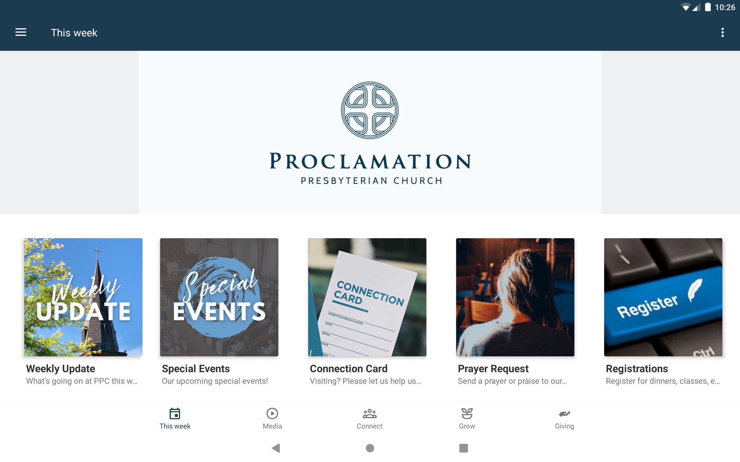 App - Proclamation Presbyterian Church
