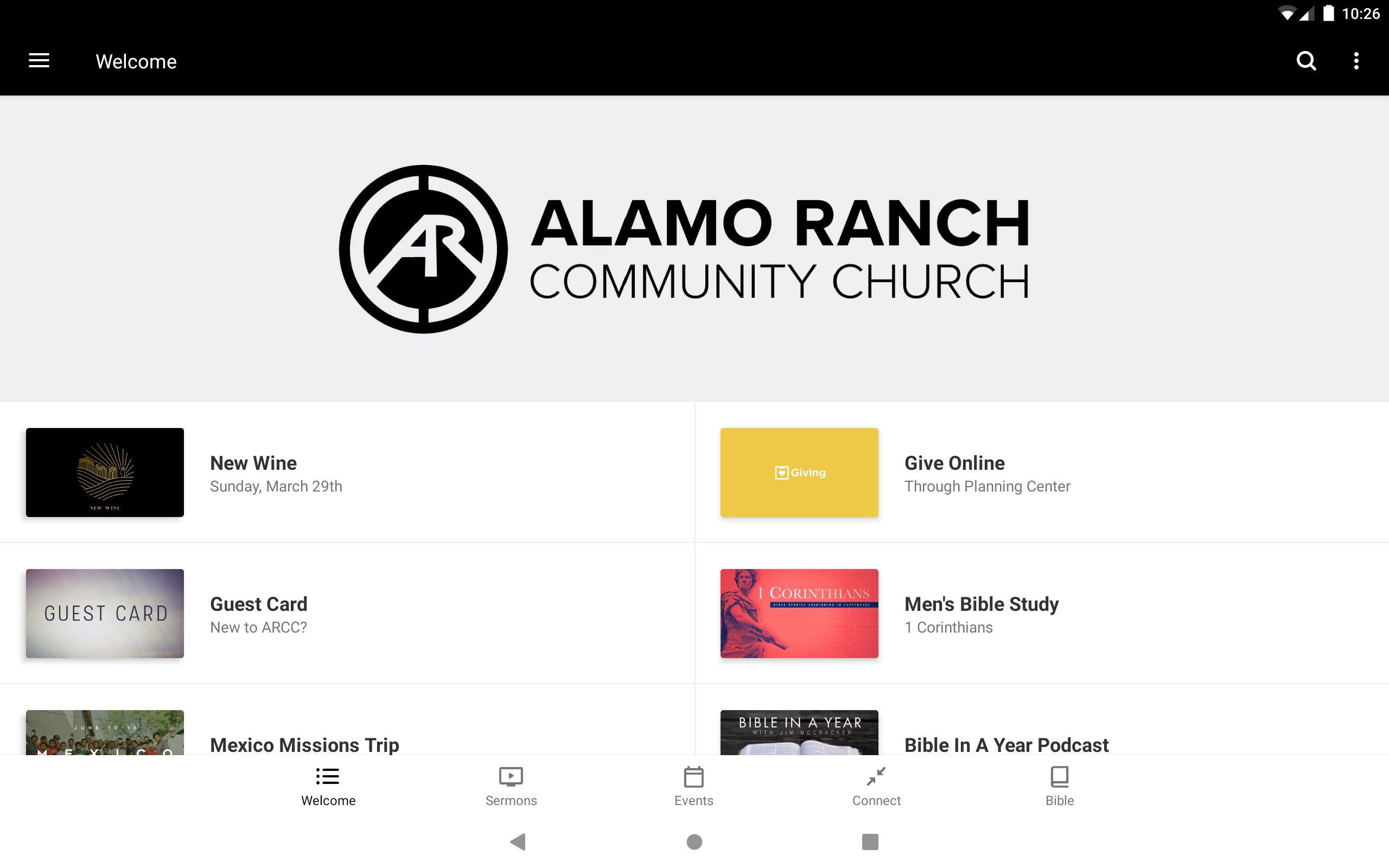 App - Alamo Ranch Community Church