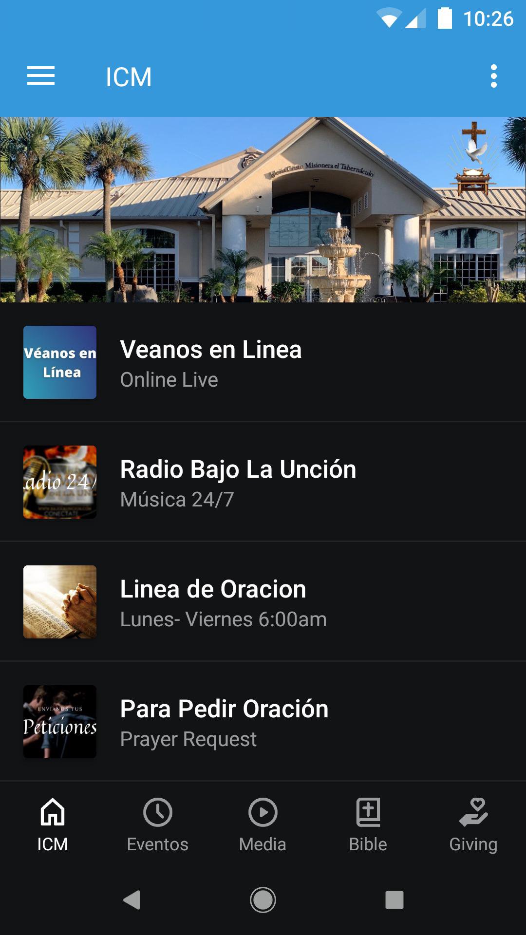 App - ICM El Tabernaculo
