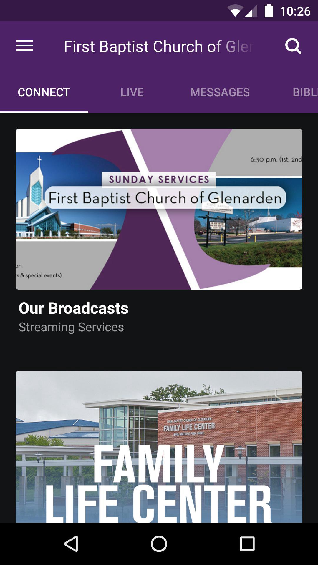 App - First Baptist Church of Glenarden