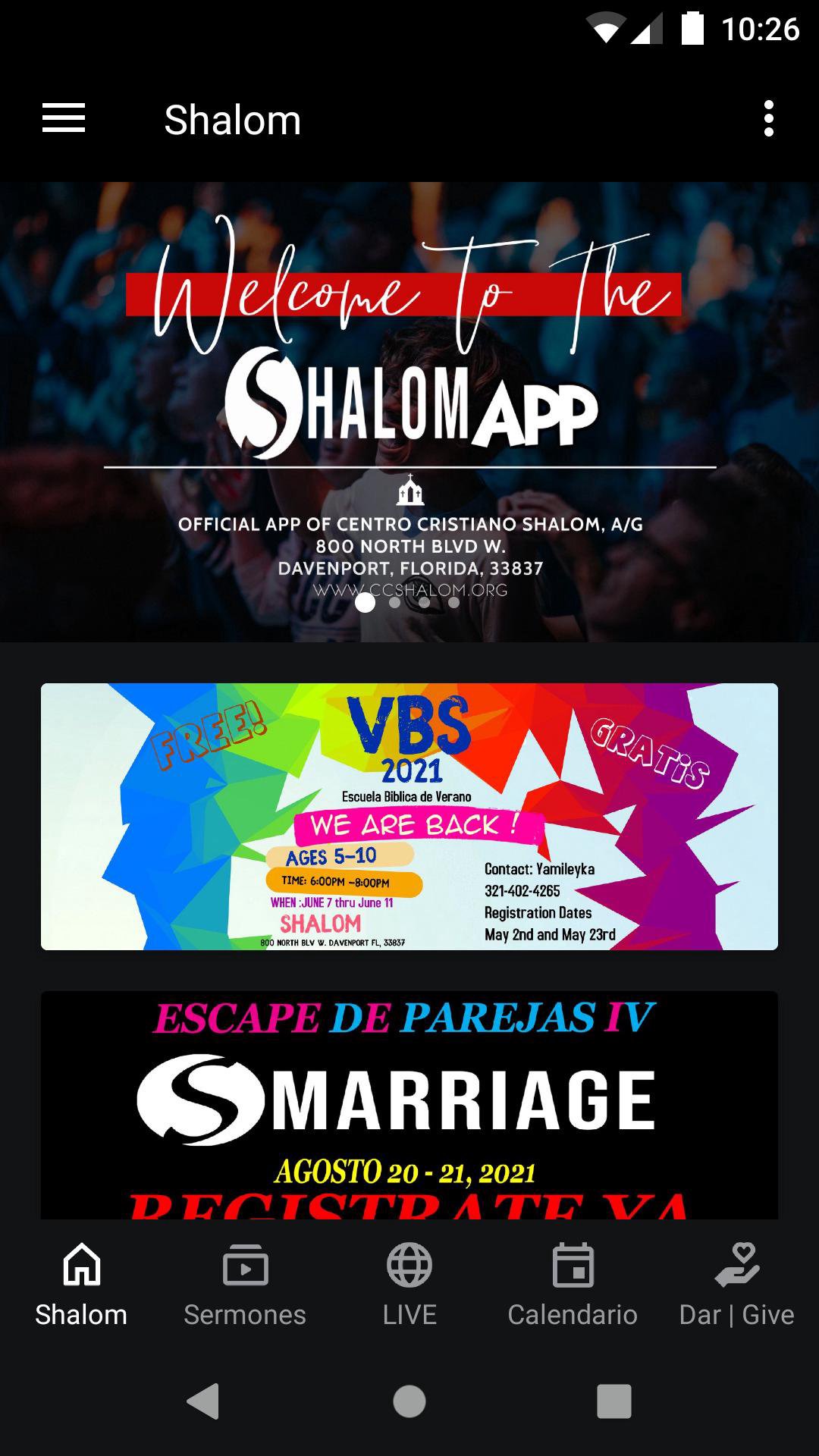 App - Shalom Church