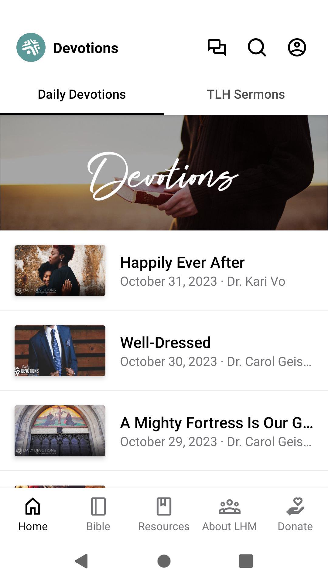 App - Daily Devotions by LHM