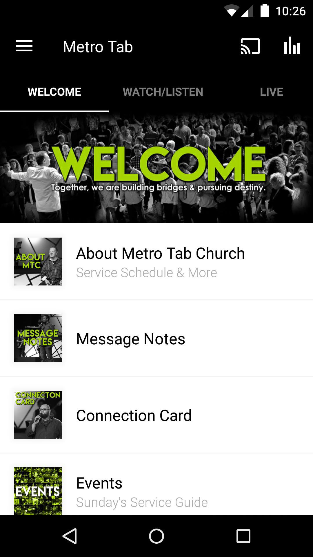 App - Metro Tab Church