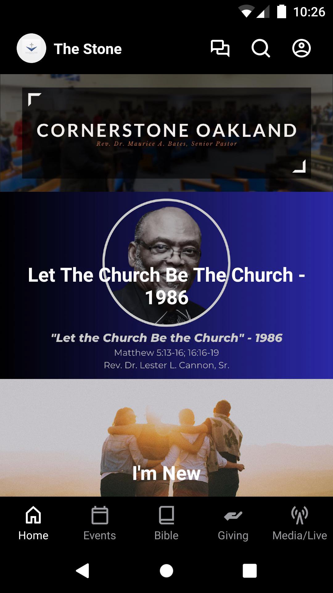 Mobile App - Cornerstone Missionary Baptist Church
