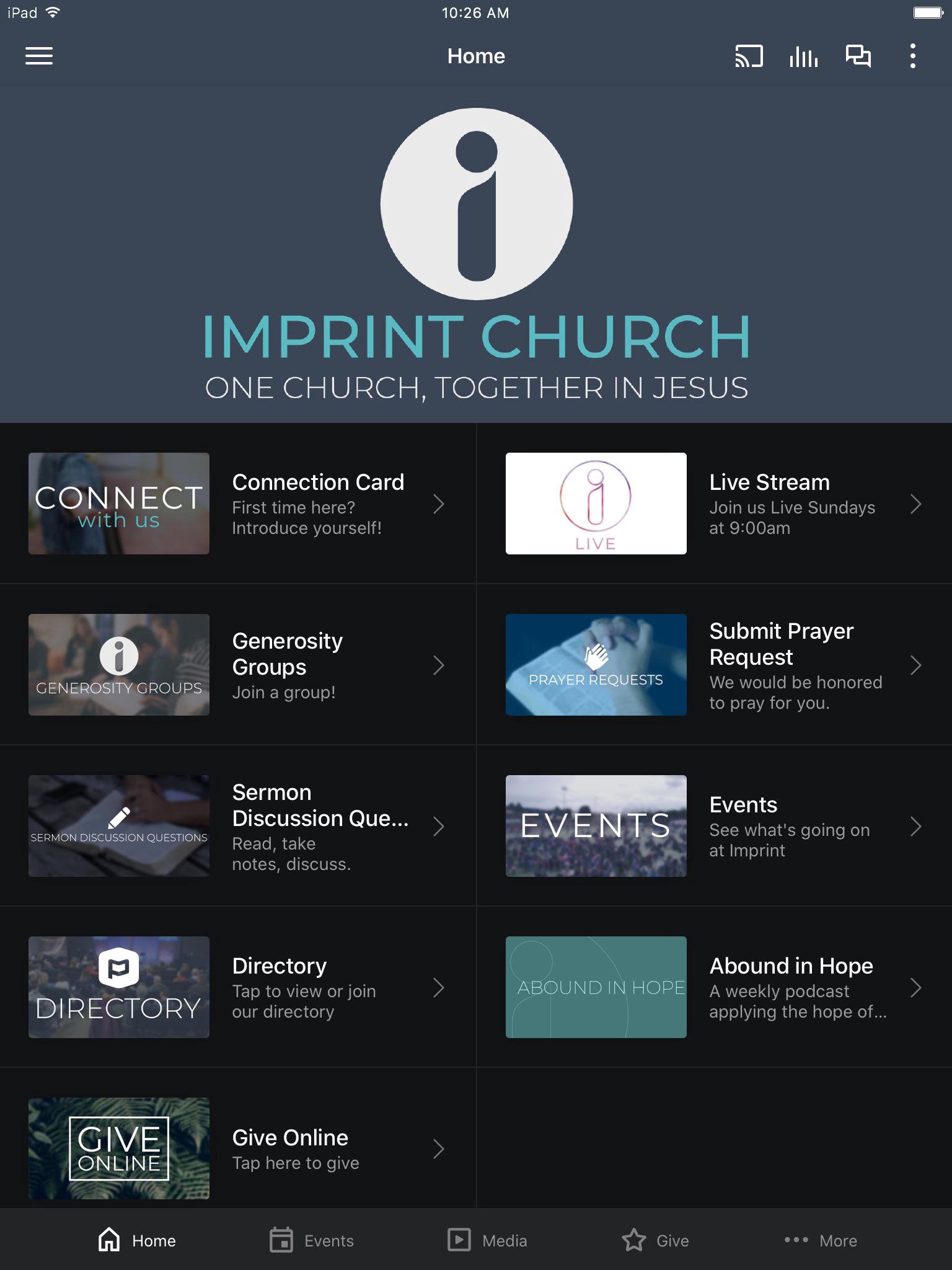 App - Imprint Church