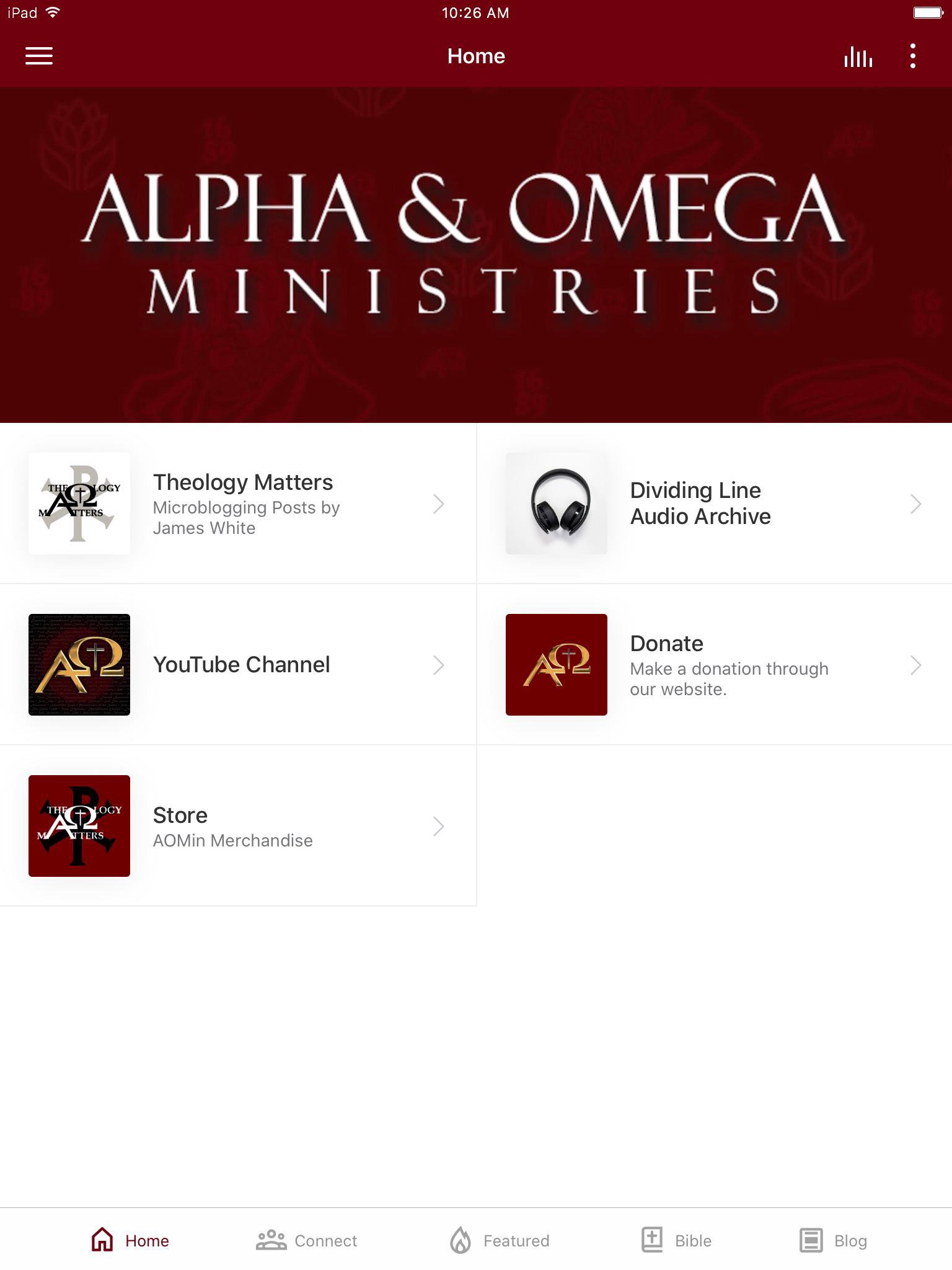 App - Alpha & Omega Ministries
