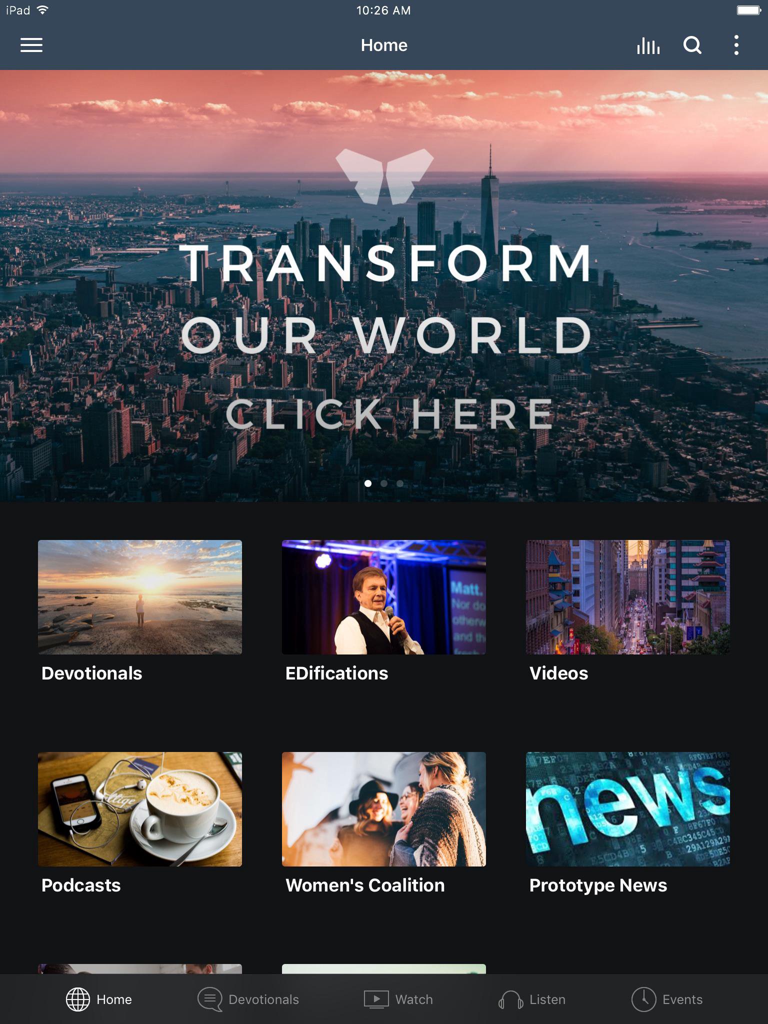 App - Transform Our World