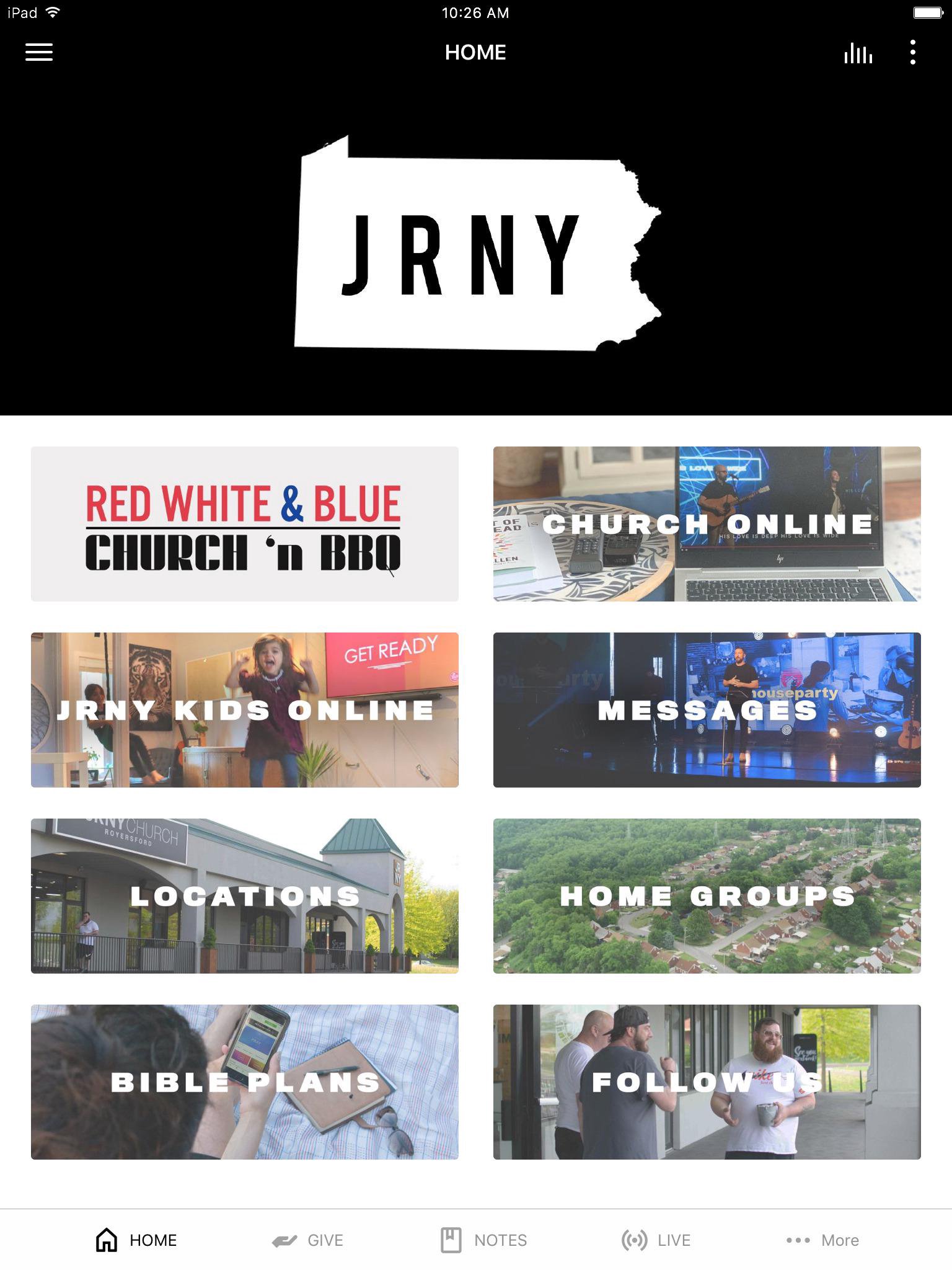 App - JRNY Church