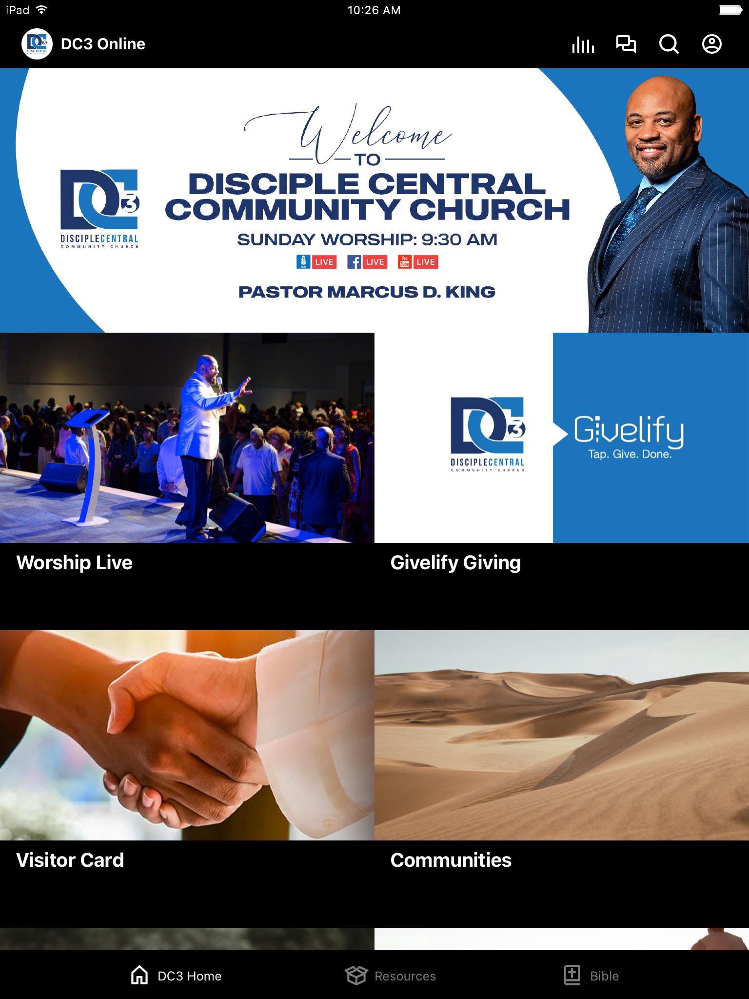 App - Disciple Central Community Church