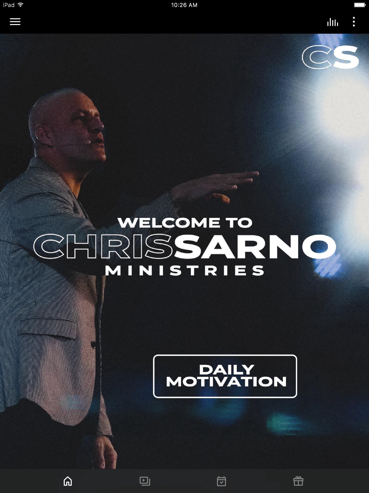 App - Chris Sarno Ministries