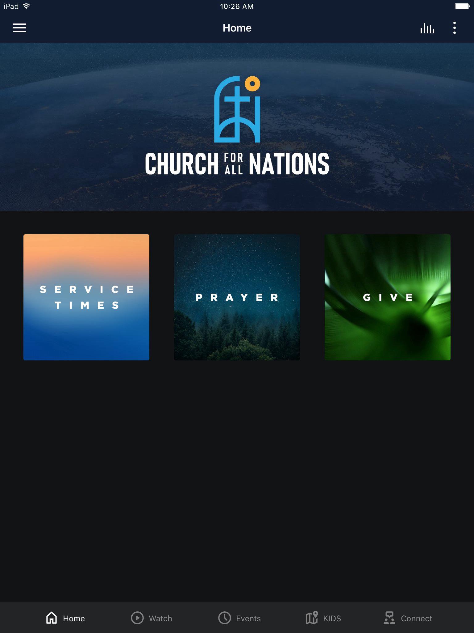 App - Church For All Nations