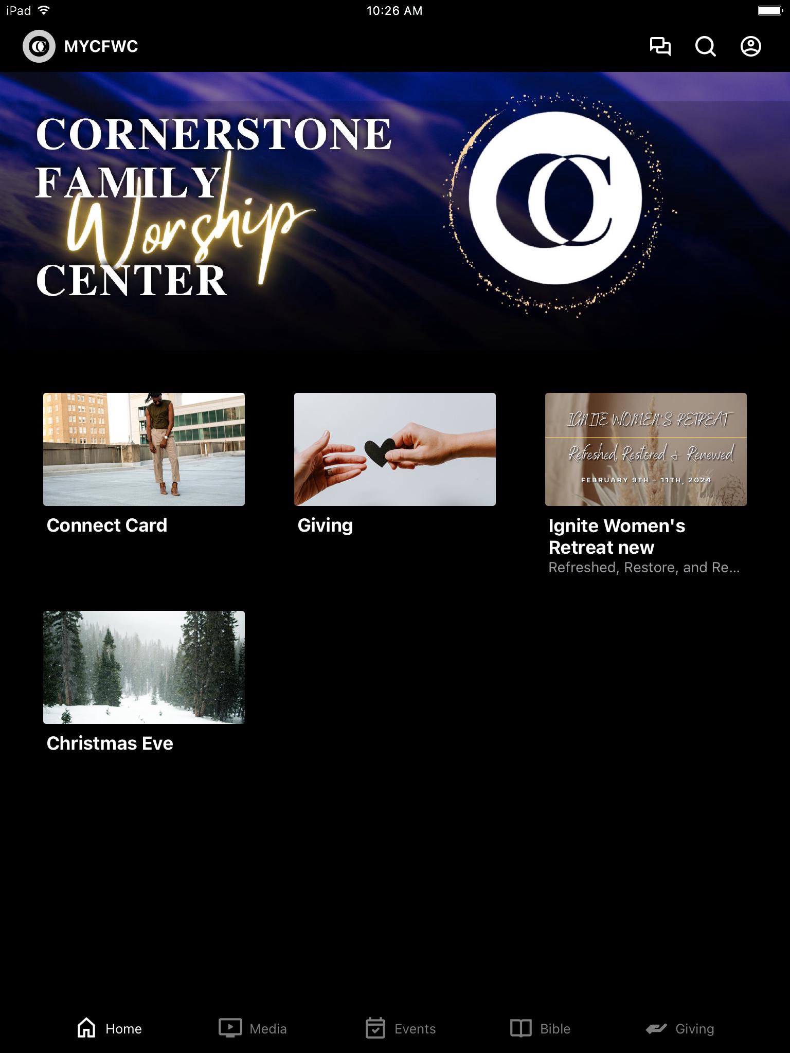 App - Cornerstone Family Worship Center